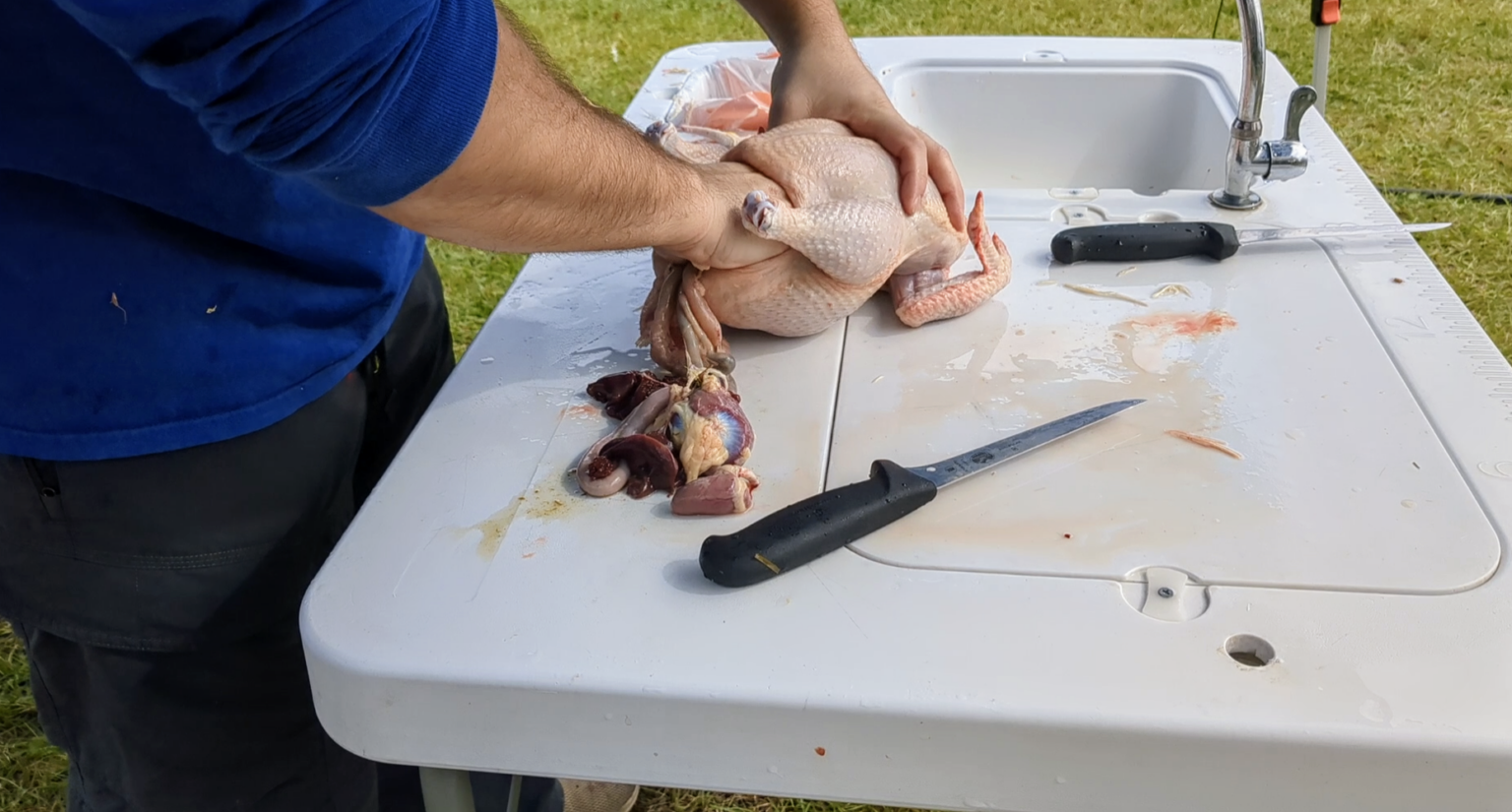 How to Butcher and Gut a Chicken - Reformed Acres